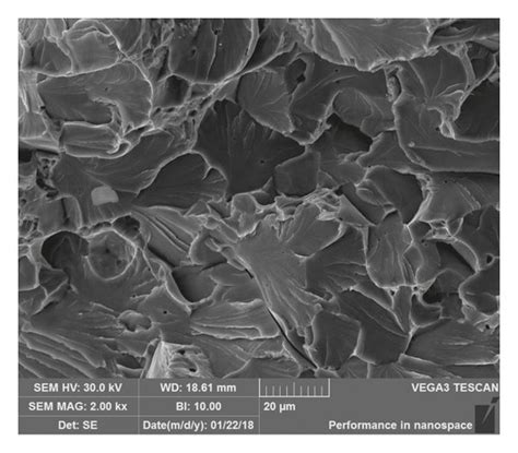 The SEM Images Of The Typical Fracture Surfaces Of Four Different