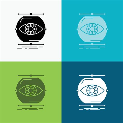 Visualize Conception Monitoring Monitoring Vision Icon Over Various