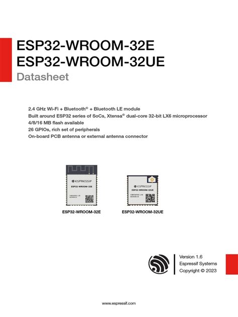 esp32 wroom 32e esp32 wroom 32ue datasheet en pdf ieee 802 11
