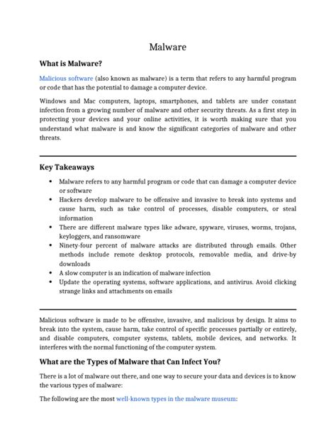 Article 6 What Is A Malware Pdf Malware Ransomware