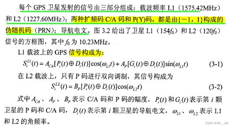 Gps卫星信号模型 Csdn博客