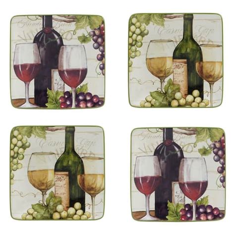 Certified International Meadow Brook Vineyard Multicolored Earthenware
