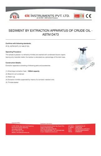 Eie Sediment Extraction Apparatus At ₹ 9500 Piece In Ahmedabad Id