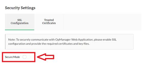 Enable Configuration Manageengine Opmanager