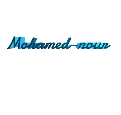 Stl File Mohamed Nour・3d Print Design To Download・cults