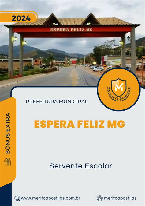 Apostila Servente Escolar Prefeitura De Espera Feliz Mg 2024