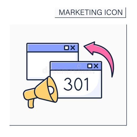 301 Redirect Color Icon Stock Vector Illustration Of User 249373618