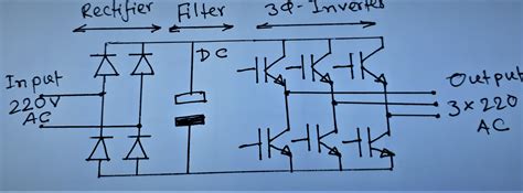 Single Phase To Three Phase Converter Diagram