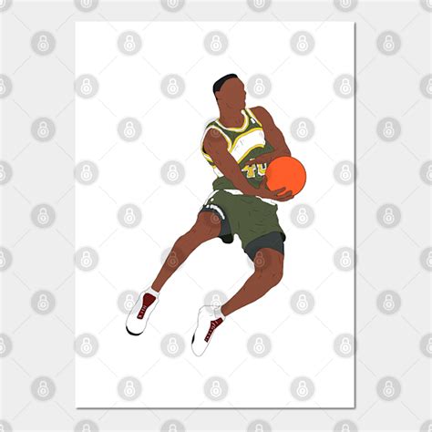Shawn Kemp Dunk Shawn Kemp Posters And Art Prints Teepublic