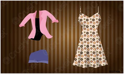 Mock Up Illustration Of Sexy Dress On Abstract Background Stock Vector 2271458 Crushpixel