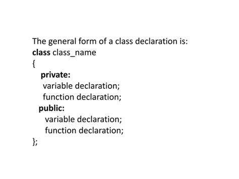 Class And Object Ppt