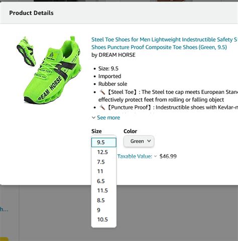 The Size Options Drop Down Menu Here Not Sure What Order This Is