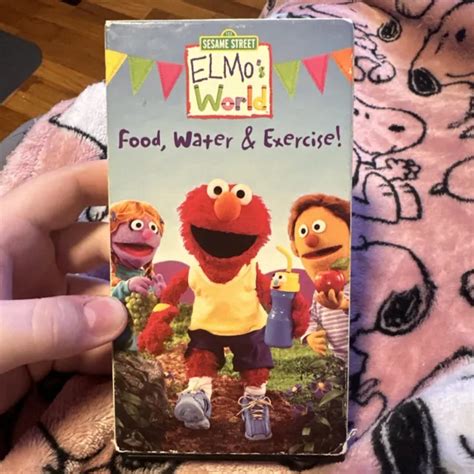 Vhs Sesame Streetelmos World Food Water And Exercise £3785
