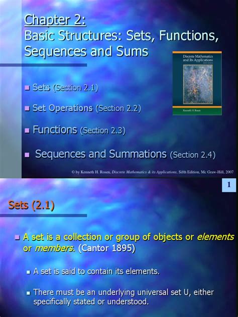 Basic Structures Sets Functions Sequences And Sums Pdf Set Mathematics Boolean Algebra