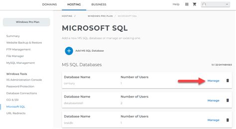 Microsoft SQL Databases Foundation Verio