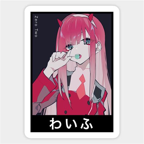 Zero Two Sticker Zero Two Darling In The Franxx Anime