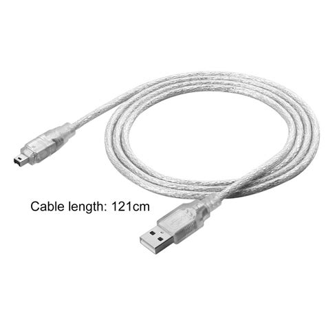 1 2m Usb 2 0 Male Naar Firewire Ieee 1394 4 Pin Ma Vicedeal