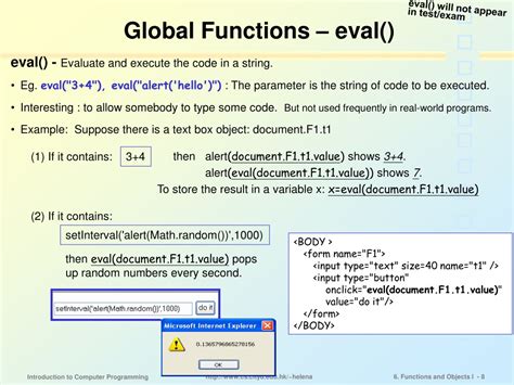 Ppt Javascript Global Functions And Objects I Powerpoint Presentation