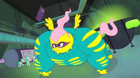 Fluttershy Flutterhulk Saddle Rager Fluttershy Turns Into Hulk