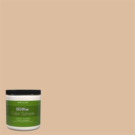 BEHR PREMIUM PLUS 8 Oz PPU4 14 Renoir Bisque Semi Gloss Interior