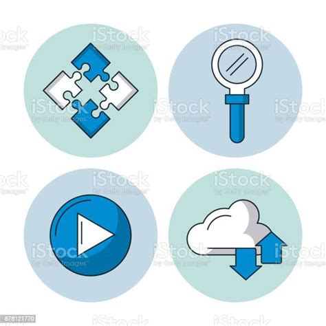 數位行銷圖示向量圖形及更多互聯網圖片 互聯網 信息圖形 全球性 Istock