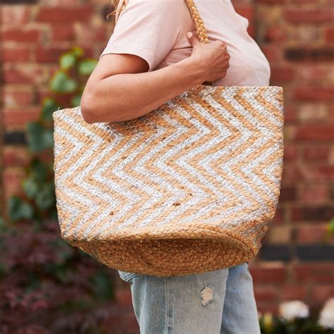 Jute Beach Tote Bag By Vida Vida