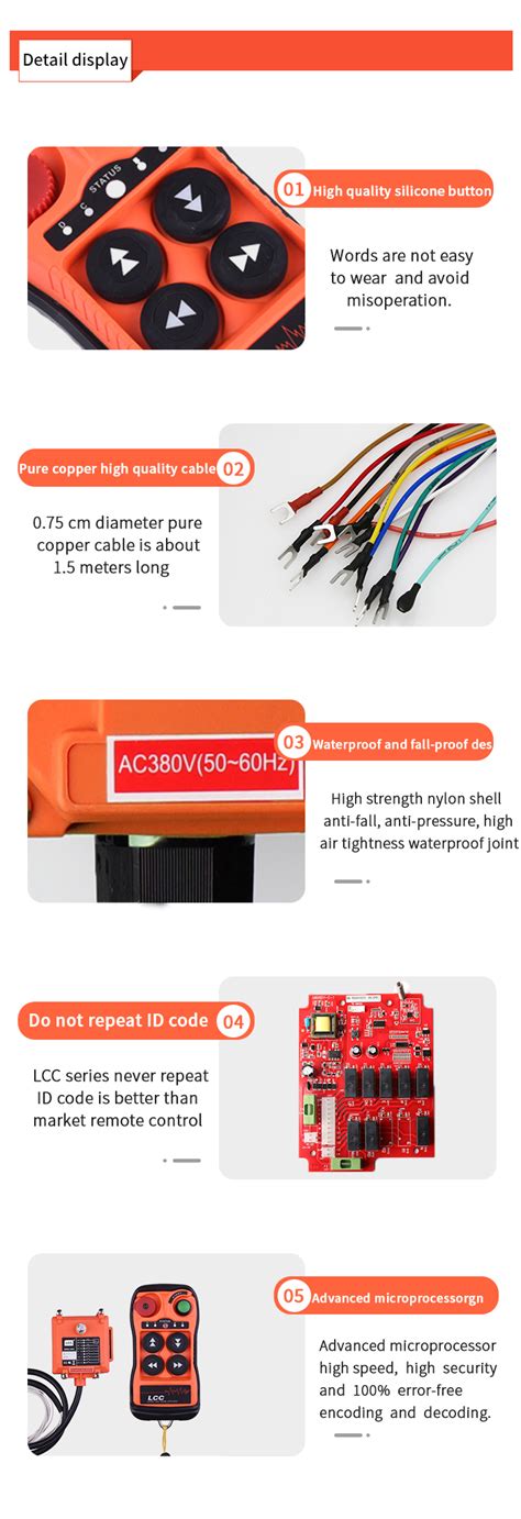 Q400 Mobile Crane Tail Lift Radio Remote Control Universal