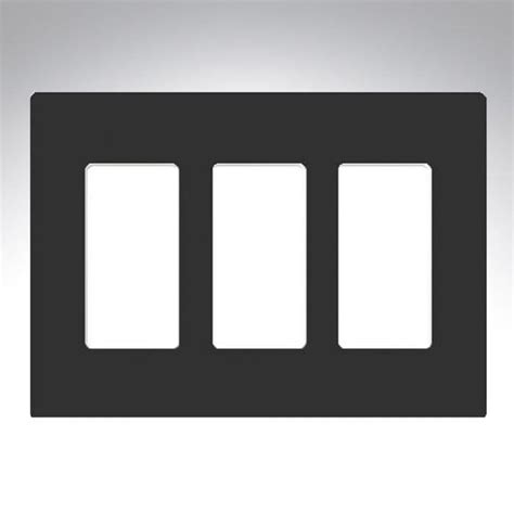 Lutron Ra2 Select Triple Gang Pico Faceplate Black