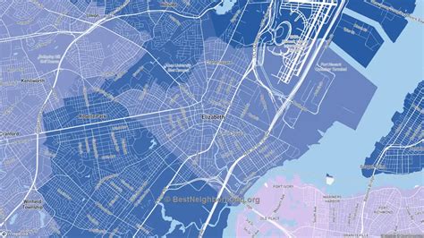 Elizabeth Nj Political Map Democrat And Republican Areas In Elizabeth