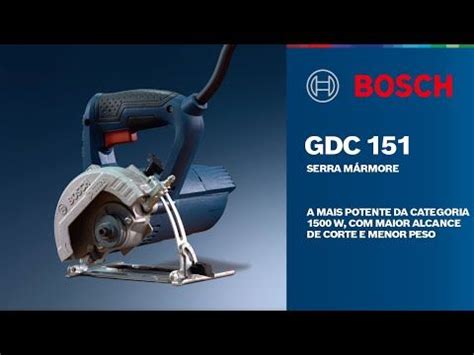 Serra Mármore Bosch GDC 151 TITAN 1500W 220V 2 discos e Kit