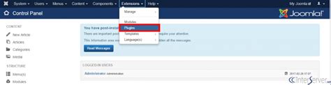 How To Enable Plugins In Joomla Hostway Help Center
