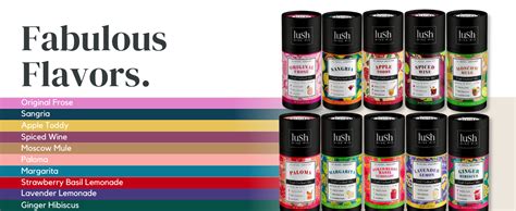 Lush Wine Mix Organic Cocktail Mixers Drink Mix For 11