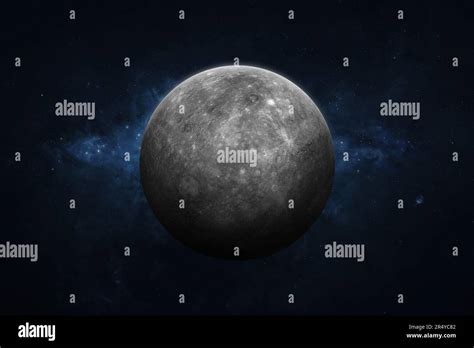 Mercury Galaxy And Stars View Of Mercury Planet Of The Solar System