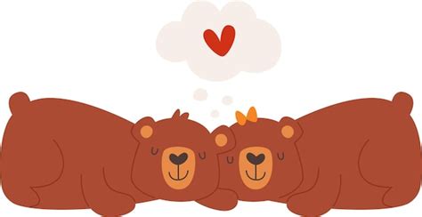 Premium Vector Bears Loving Couple