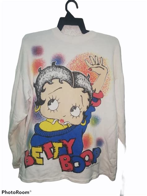 Vintage Vintage 90s Betty Boop Sweatshirt Big Logo Size Medium Grailed