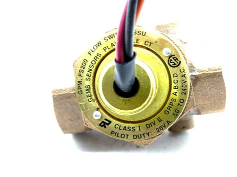 NEW GEMS SENSORS FS FLOW SWITCH SB Industrial Supply Inc