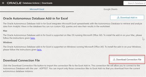 import a connection