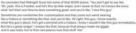 Jake Solomon On Xcom Soldiers And Customization R Xcom