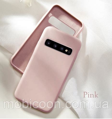 Чехол GRAND Full Silicone Cover для Samsung Galaxy S10 Plus pink sand ...
