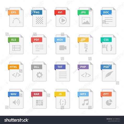web file labels icon set vector เวกเตอร์สต็อก ปลอดค่าลิขสิทธิ์