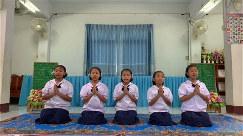 การประกวดสวดมนต์หมู่ทำนองสรภัญญะ ประเภททีมหญิงล้วนประถมศึกษา “เพชรสร