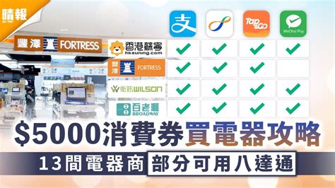 電子消費券｜用5000消費券買電器攻略 13間電器商部分可用八達通【附詳細列表】