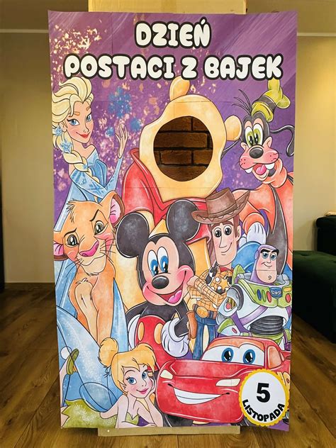 Dzień Postaci z Bajek Fotobudka Plakat XXL Sklep internetowy Kraina Nauczyciela