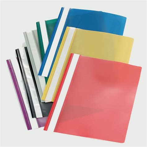 Set 50 Dosare Plastic Cu Sina DACO PVC Maro Dosar Maro Dosare Din