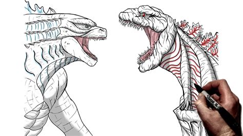 How To Draw Godzilla Step By Step Godzilla Vs Kong 56 Off