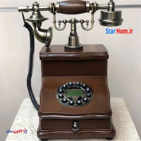 خرید و قیمت تلفن رومیزی دیجیتال طرح کلاسیک چوبی والتر مدل 953 ترب
