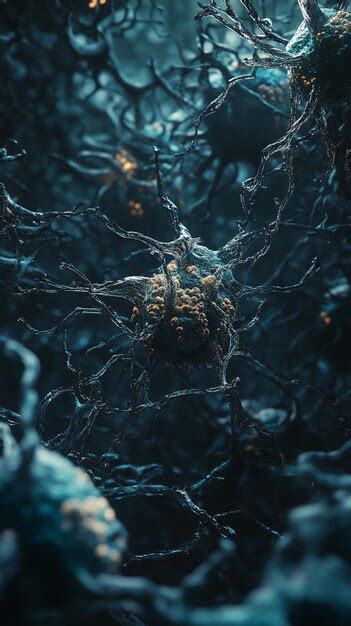 Biological Background 3d Render Ai Generated Art Premium Ai Generated Image