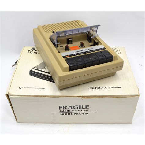 Vintage Atari Program Recorder No 410 In Original Box Powers On But