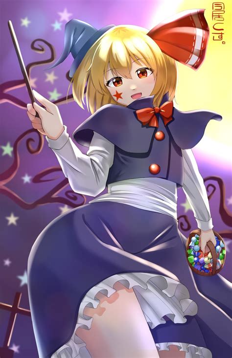 ルーミア東方プロジェクト 「ハロウィン遅刻しましたけどルーミアちゃん ルーミア 東方project 」今居くす。例大祭e 10bのイラスト