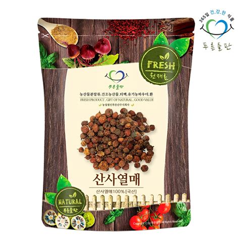 푸른들판 국내산 건조 산사 열매 500g 말린 산사자 나무열매 산사차 건산사 차 한차 티몬